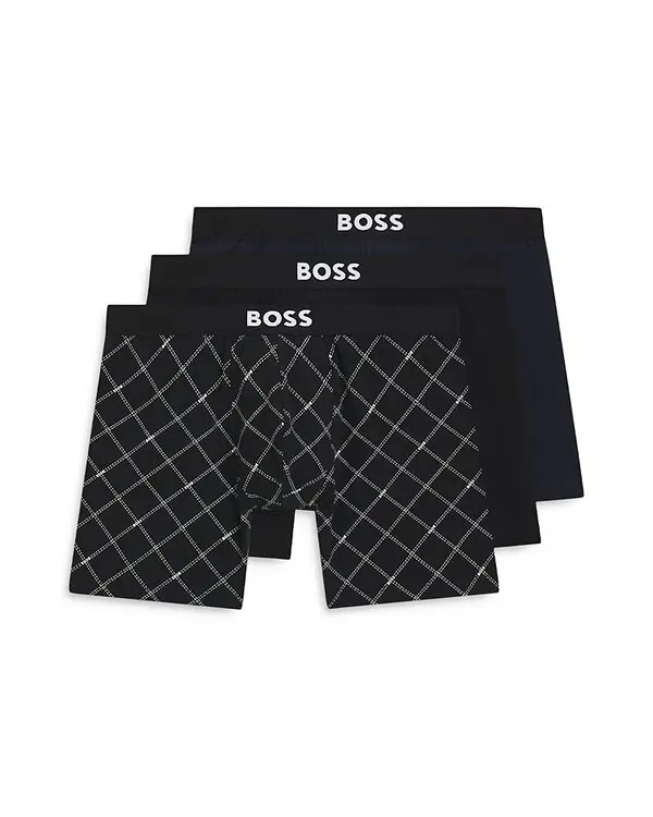 BOSS 3pk. Logo Boxer Briefs - Black