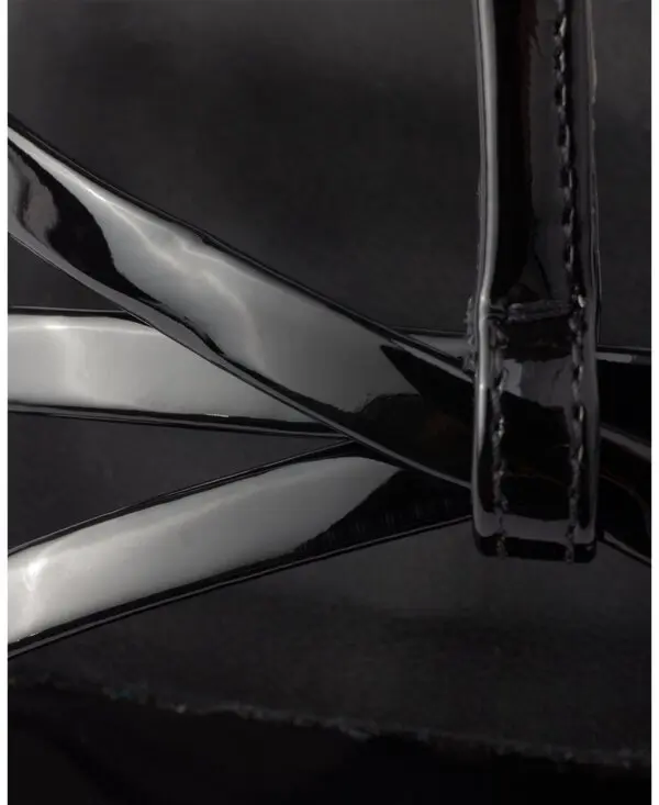 Prada Patent Leather Sandals - Black