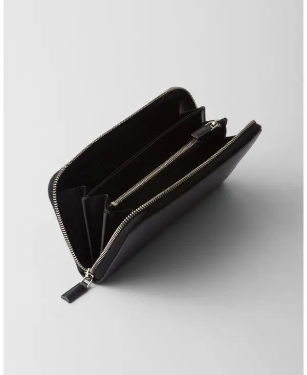 Prada Saffiano Wallet - Black