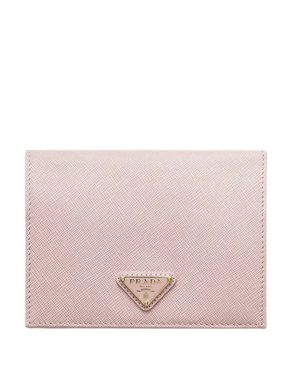 Prada Saffiano Leather Passport Holder - Pink