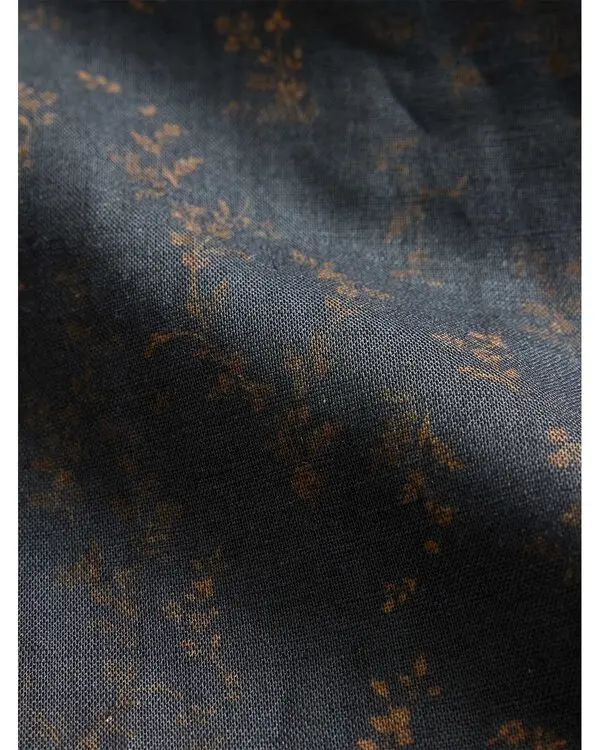 John Varvatos Bucks Linen Cotton Shirt - Deep Blue