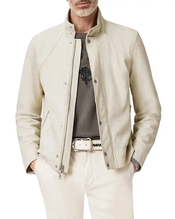John Varvatos Ronan Cropped Leather Jacket