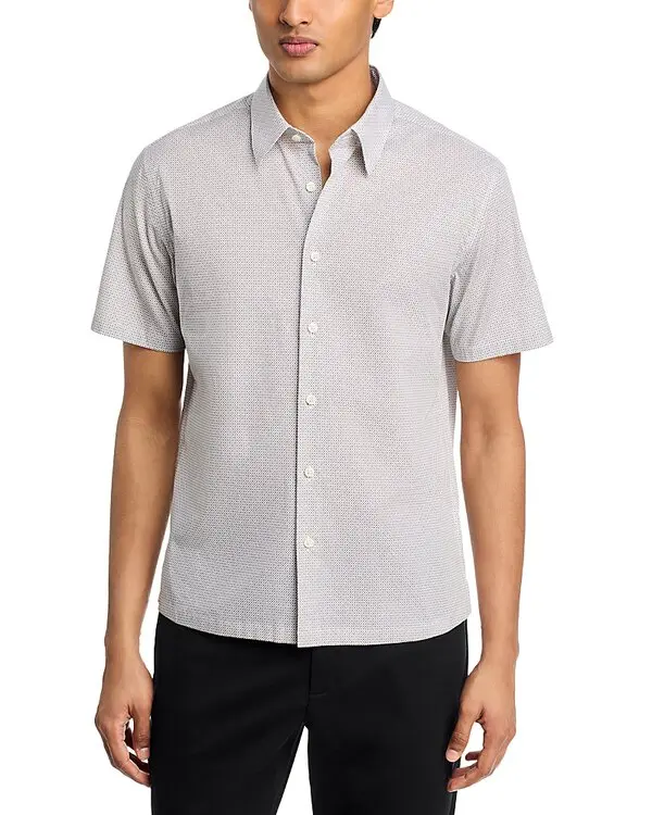 Theory Irving Short Sleeve Optical Shirt - Morel Multi