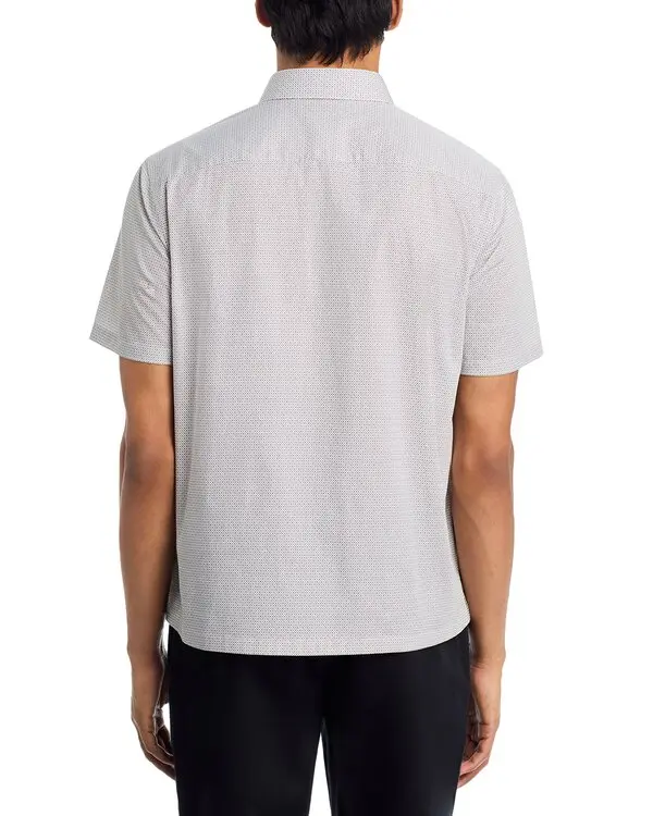Theory Irving Short Sleeve Optical Shirt - Morel Multi