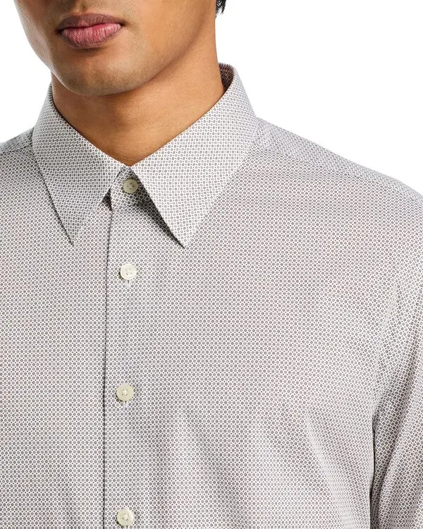 Theory Irving Short Sleeve Optical Shirt - Morel Multi