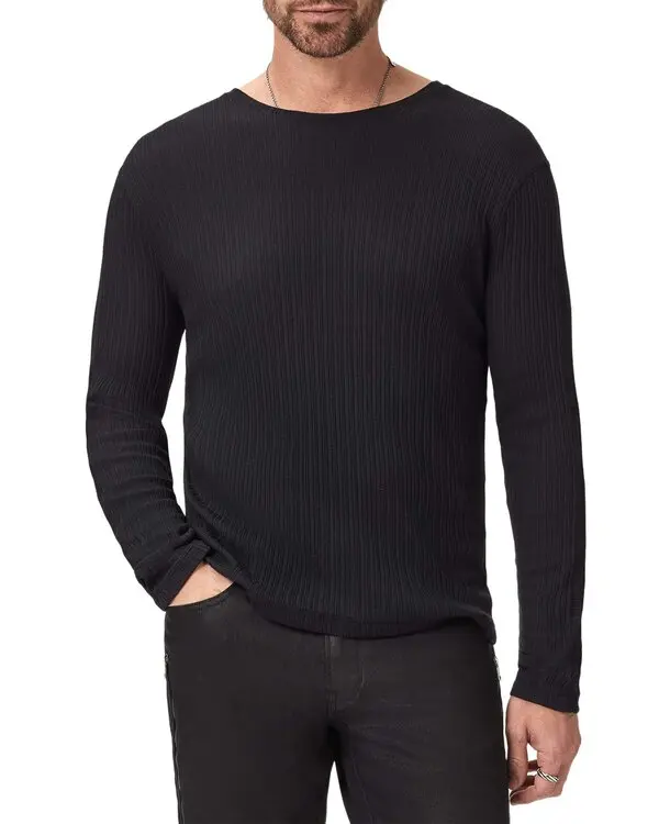 John Varvatos Angelo Long Sleeve Crew - Black