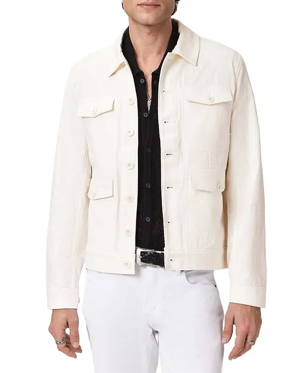 John Varvatos Briggs Collar Jacket - Ivory