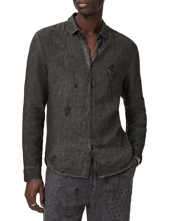 John Varvatos Luca Linen Shirt