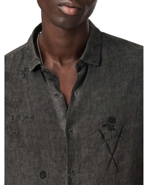 John Varvatos Luca Linen Shirt