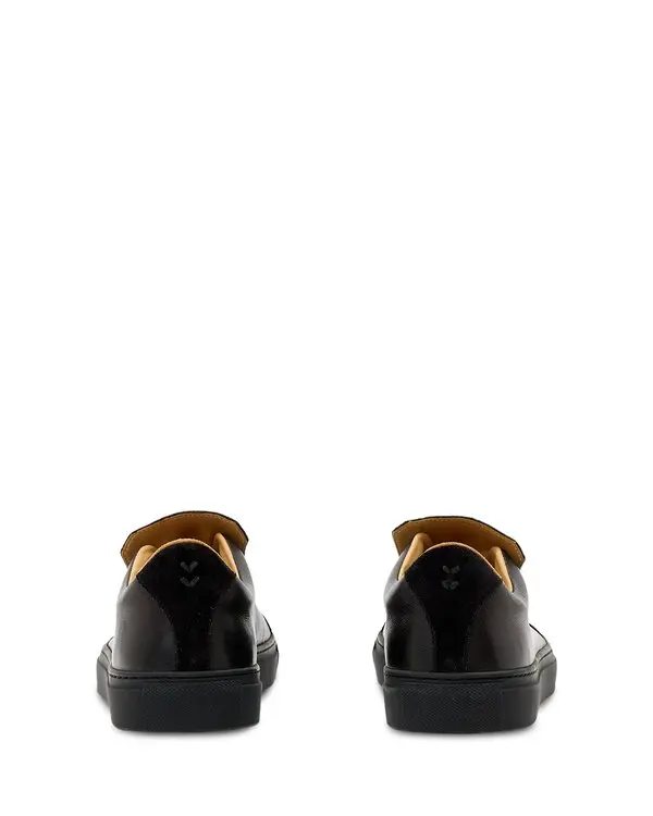 John Varvatos 315 Reed Laceless Low Top Sneaker - Black
