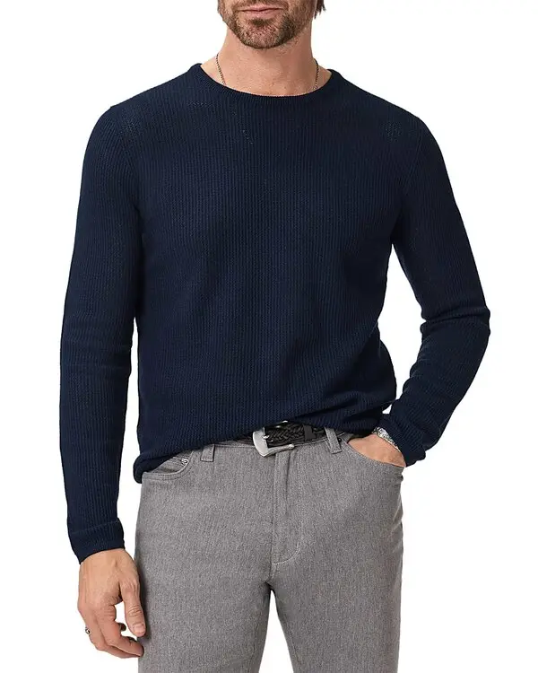 John Varvatos Montclair Long Sleeve Crewneck - Deep Blue