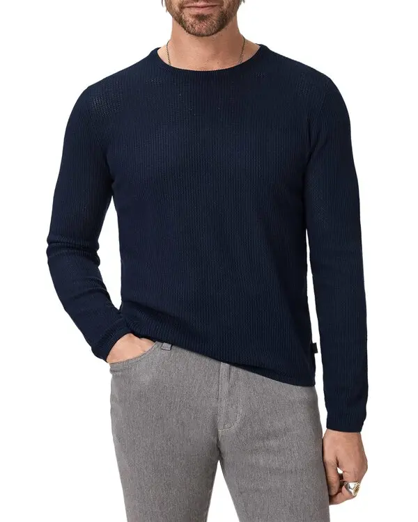 John Varvatos Montclair Long Sleeve Crewneck - Deep Blue