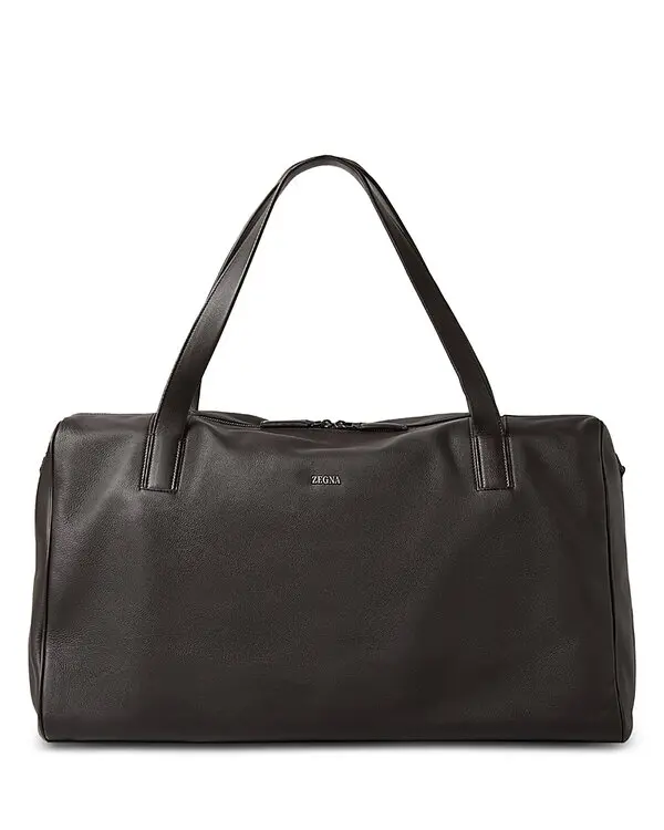 Zegna Secondskin Weekender Duffle Bag - Dark Brown