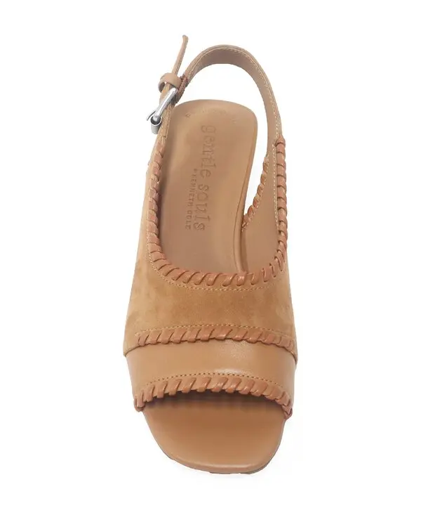 KENNETH COLE Samarra Slingback Sandals - Tan Suede