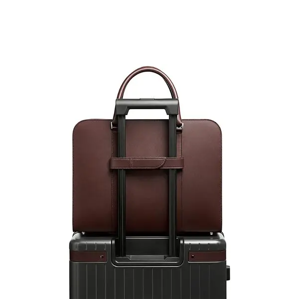 CARL FRIEDRIK Leather Smart Holder - Chocolate