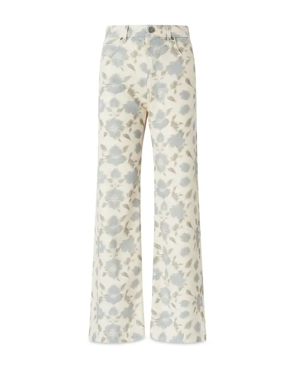 Pinko Wanda Wide-leg Floral Jeans - Ce