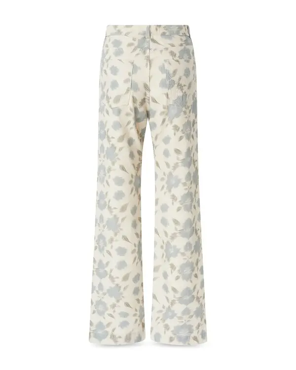 Pinko Wanda Wide-leg Floral Jeans - Ce