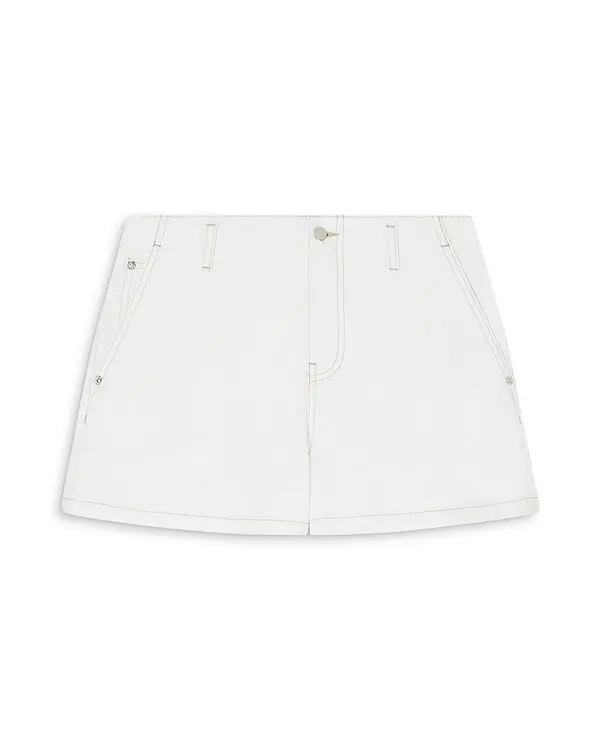 Emporio Armani Relaxed Fit High Rise Denim Shorts