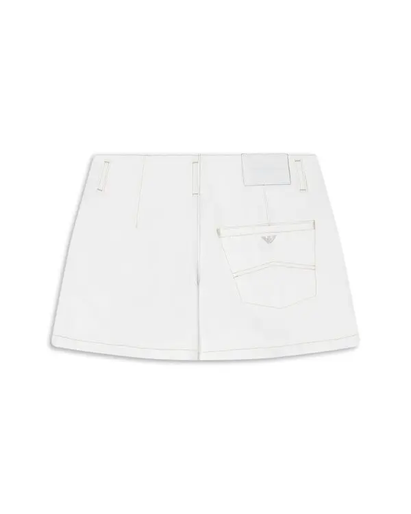 Emporio Armani Relaxed Fit High Rise Denim Shorts