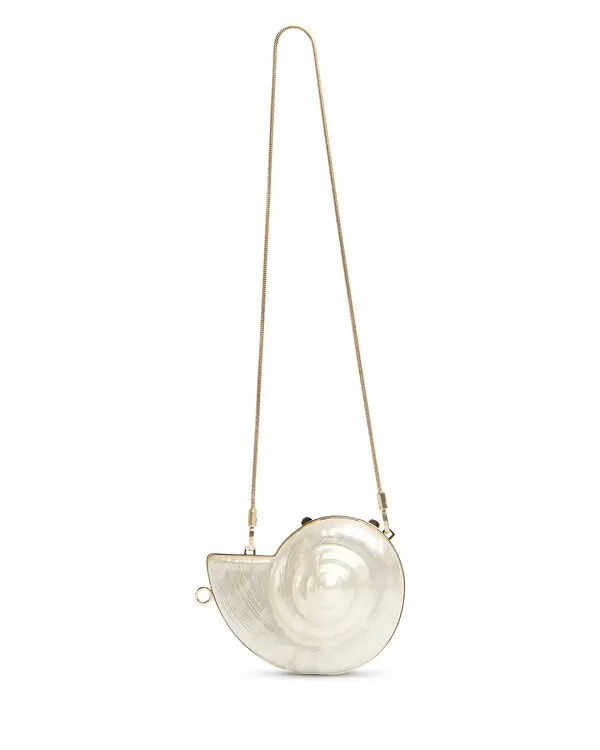 Simkhai Marion Shell Clutch - Pearl