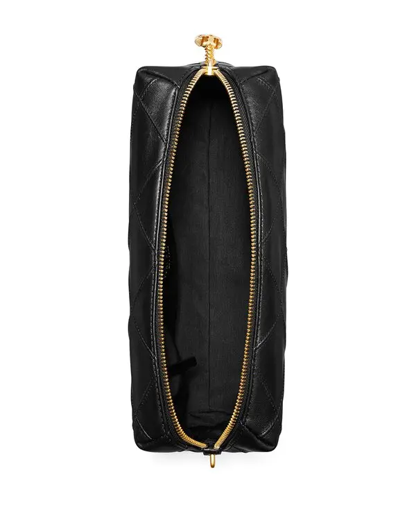 Tory Burch Fleming Soft Leather Crossbody - Black