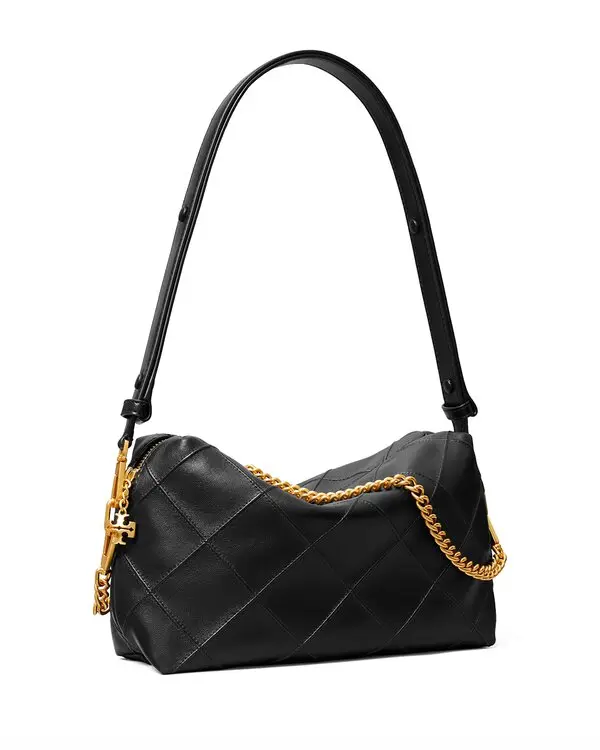 Tory Burch Fleming Soft Leather Crossbody - Black