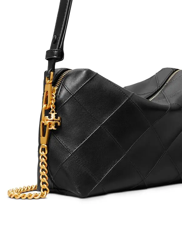 Tory Burch Fleming Soft Leather Crossbody - Black