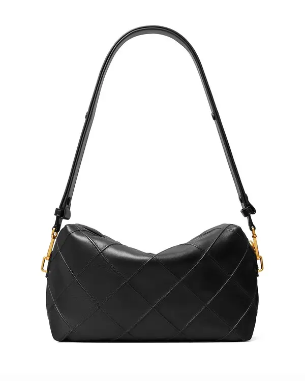 Tory Burch Fleming Soft Leather Crossbody - Black
