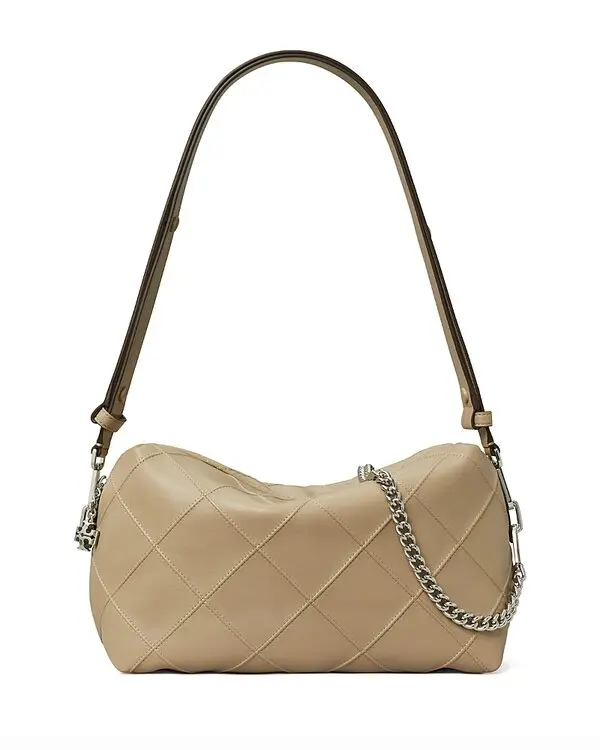 Tory Burch Fleming Soft Leather Crossbody - Soft Cement