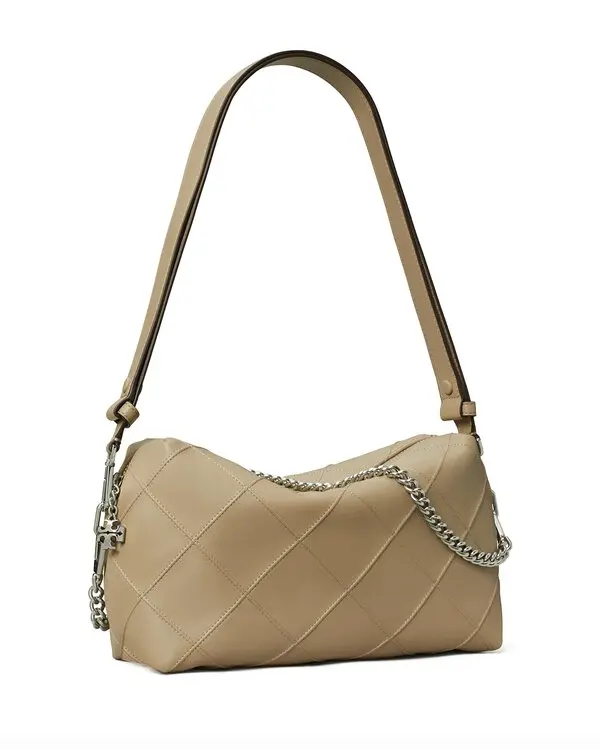 Tory Burch Fleming Soft Leather Crossbody - Soft Cement