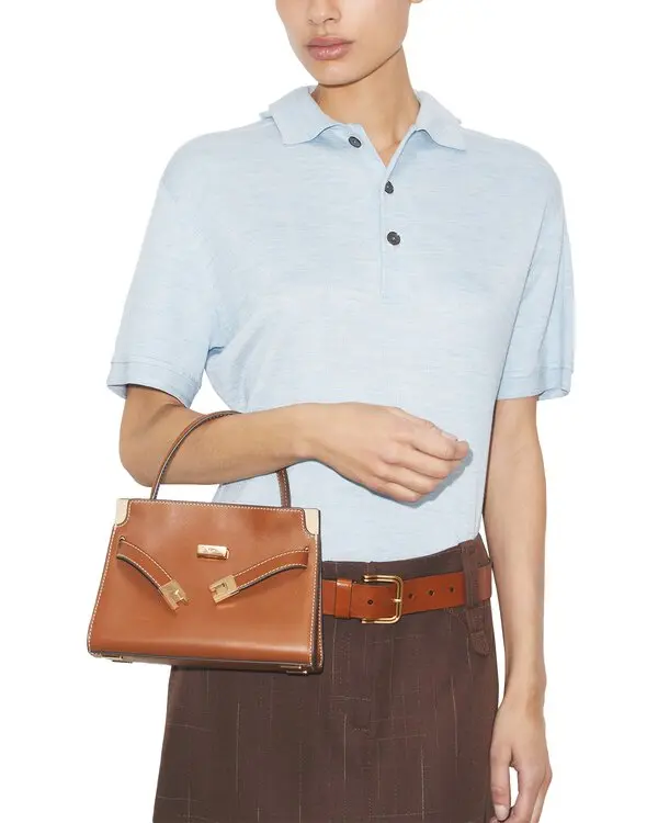 Tory Burch Lee Radziwill Petite Crossbody Bag - Aged Tan