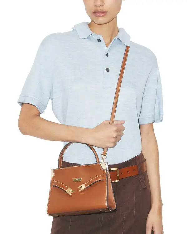 Tory Burch Lee Radziwill Petite Crossbody Bag - Aged Tan