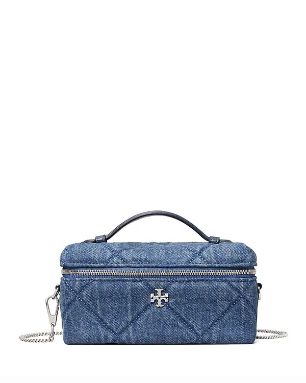 Tory Burch Kira Diamond Quilted Vanity Case - Blue