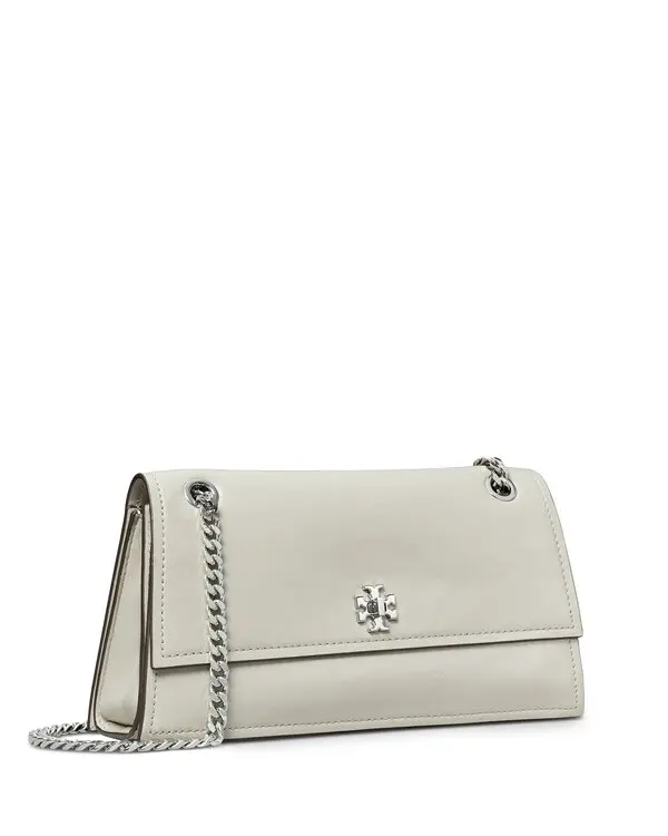 Tory Burch Kira Turlock Mini Leather Shoulder Bag - Ash Cloud
