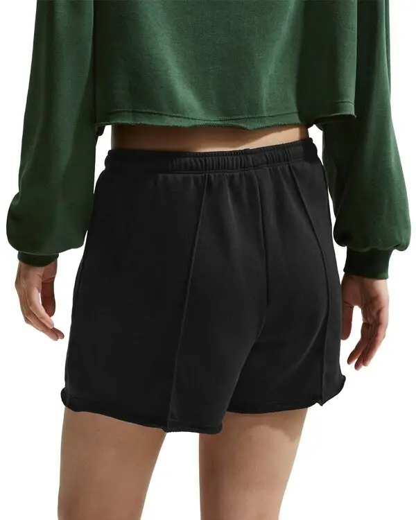 Nike Mid Rise French Terry Shorts - Black/sail