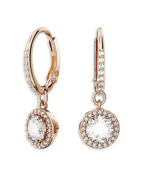 SWAROVSKI Una Angelic Drop Earrings - Rose Gold