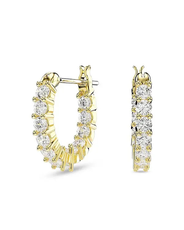 SWAROVSKI Matrix Vittore Crystal Hoop Earrings - Gold