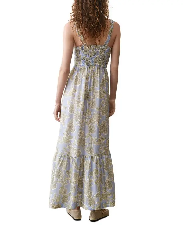 Marine Layer Selene Maxi Dress - Blue Print