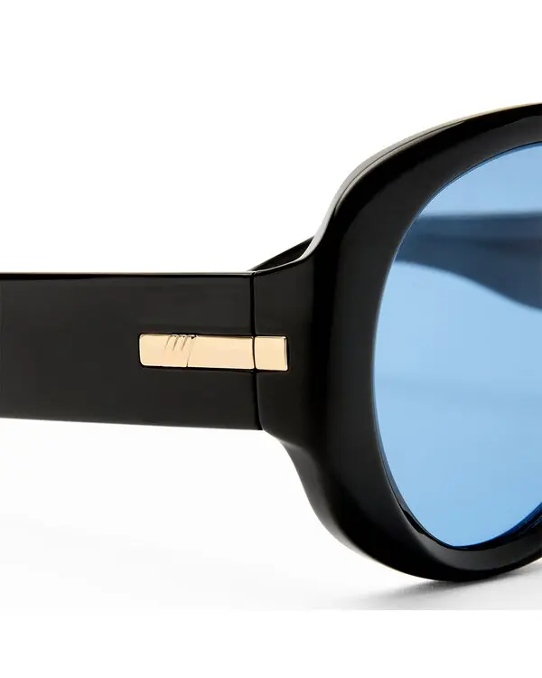 Le Specs Dream Boat Aviator Sunglasses, 57mm - Black