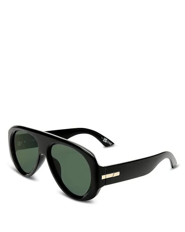 Le Specs Dream Boat Aviator Sunglasses 57mm - Black