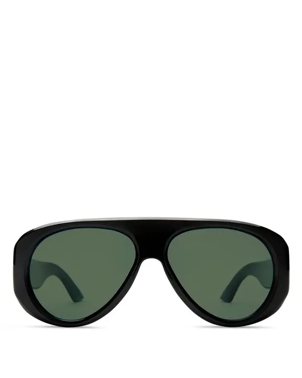 Le Specs Dream Boat Aviator Sunglasses 57mm - Black