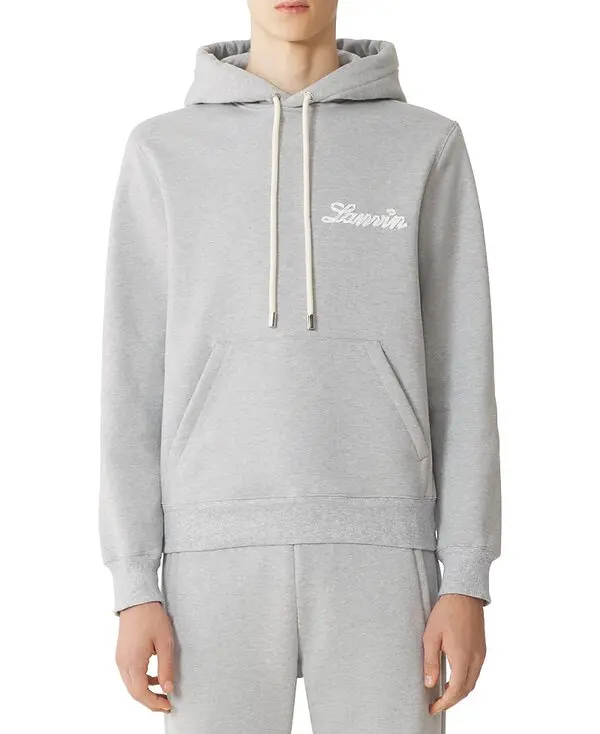 LANVIN Ribbon Logo Hoodie - Heather Grey