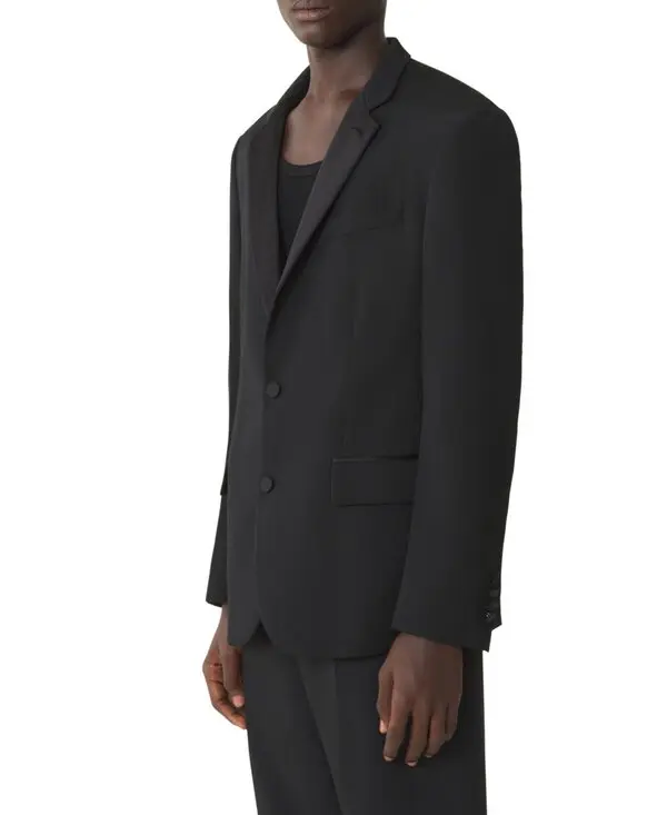 LANVIN Wool Jacket With Stand Collar