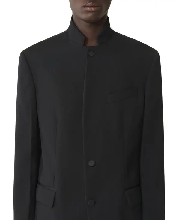 LANVIN Wool Jacket With Stand Collar