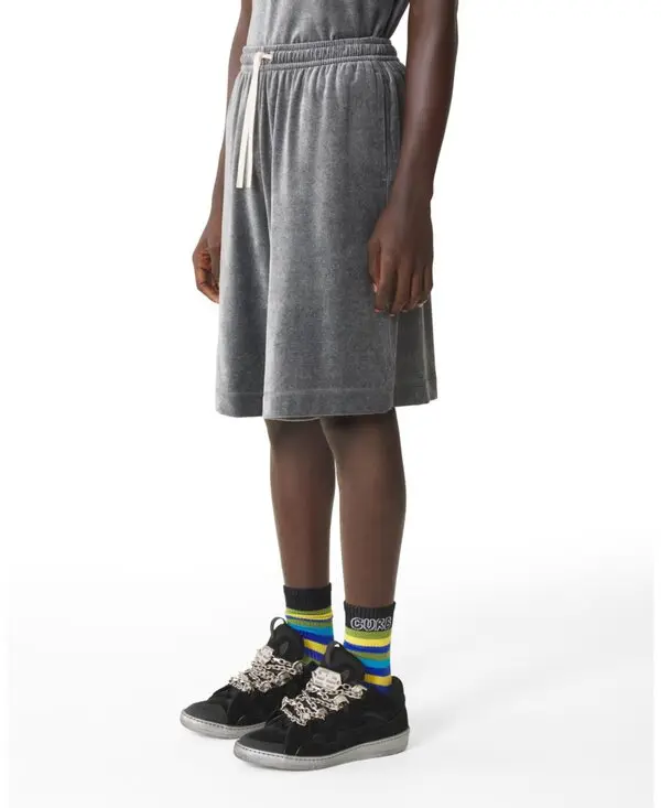 LANVIN Velvet Bermuda Shorts