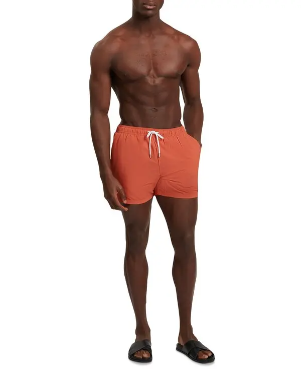 Ted Baker London Heffner Seersucker Swim Short 4.72 - Red