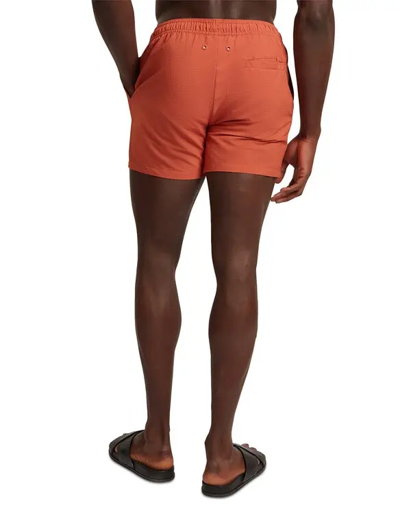Ted Baker London Heffner Seersucker Swim Short 4.72 - Red