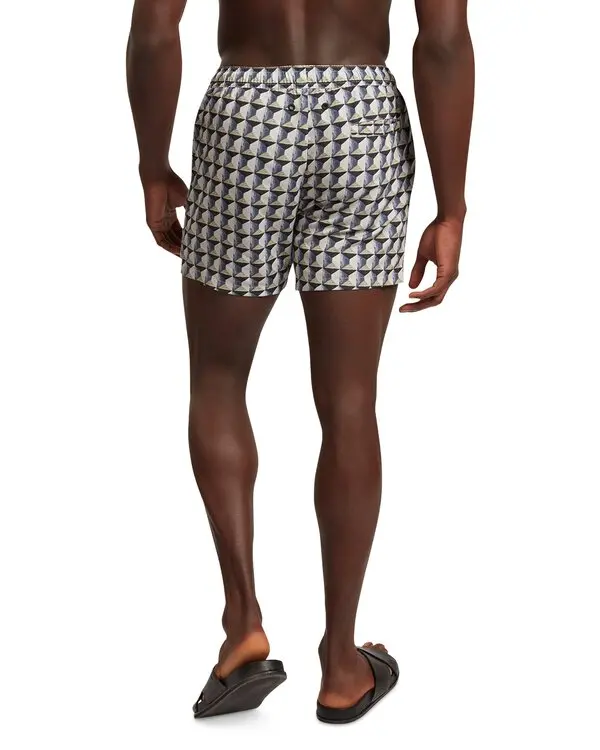 Ted Baker London Belaire Tile Geo Printed Swim Short