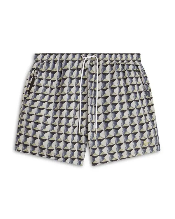 Ted Baker London Belaire Tile Geo Printed Swim Short