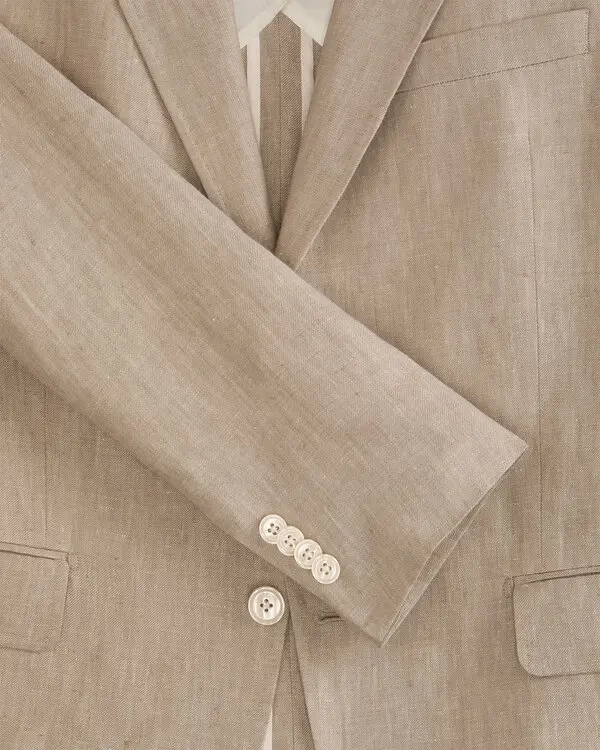 Ted Baker London Winfred Linen Modern Fit Suit Jacket - Sand